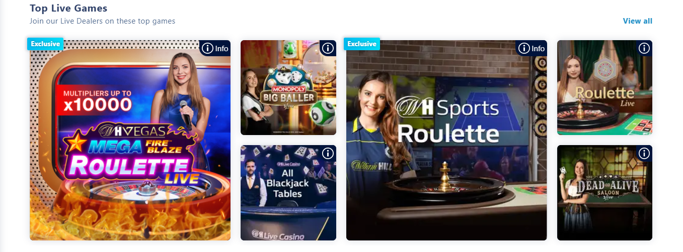 William Hill Vegas UK ️ Casino Bonus Games & Free Spins