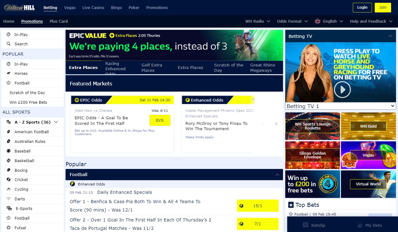 William Hill Review ️ Bonus Offer & Free Bets ᐉ Sports Bet
